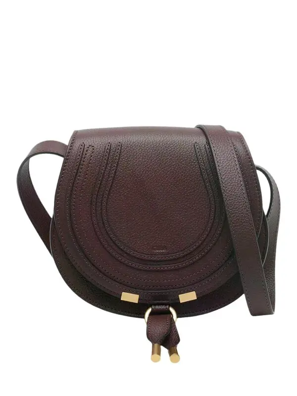 Chloé Small Marcie Leather Shoulder Bag - Brown