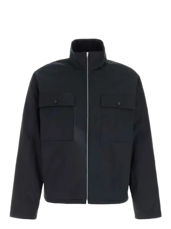 JIL SANDER High-neck Zip-up Jacket - Black