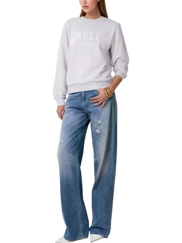 GAELLE PARIS Logo Print Sweatshirt - Grey