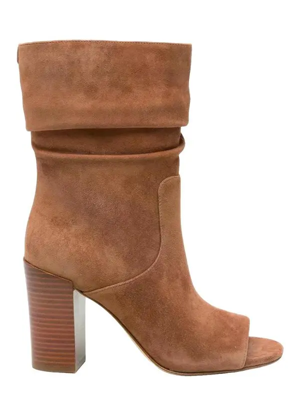 Michael Kors Shayna Peep-toe Boots - Brown