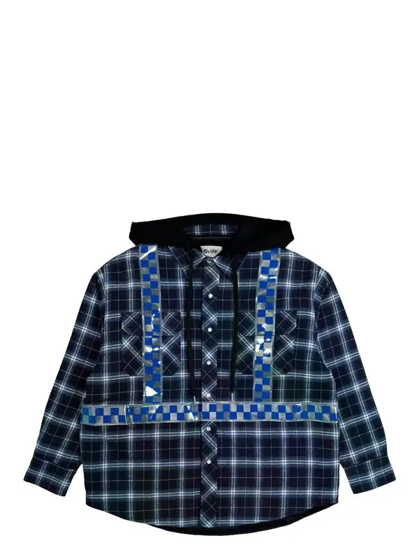 AWGE Checked Hooded Jacket - Blue