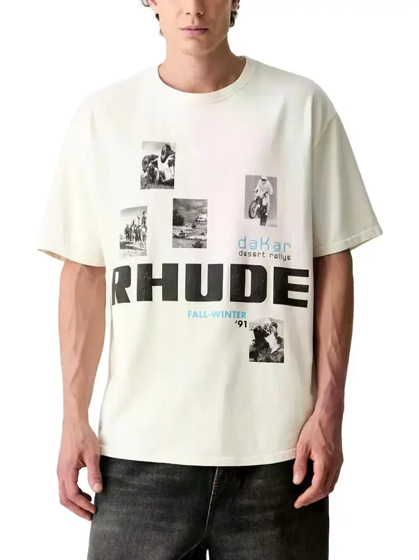 Rhude Graphic-print T-shirt - Neutrals