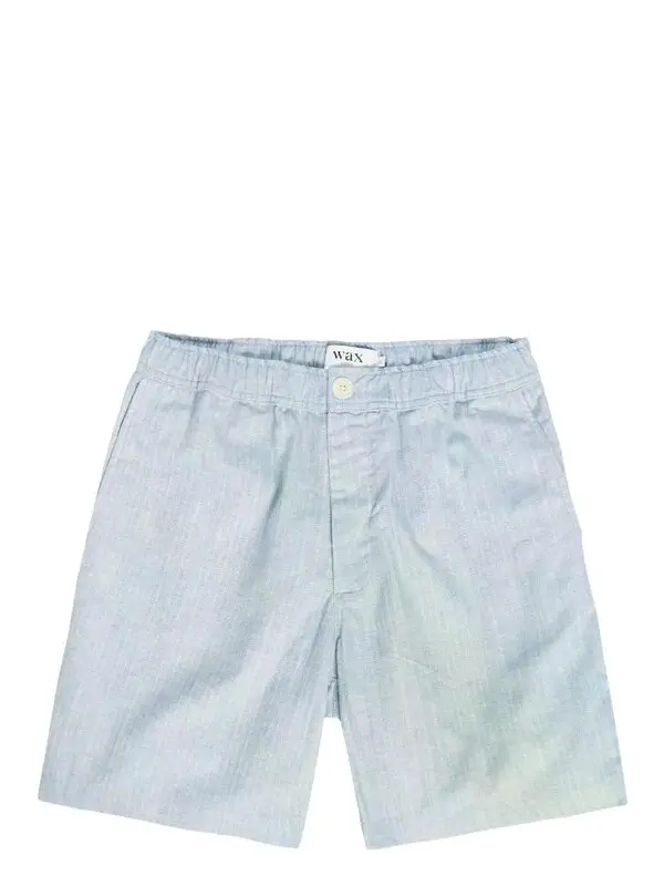 WAX LONDON Light Herringbone Patterned Shorts - Blue