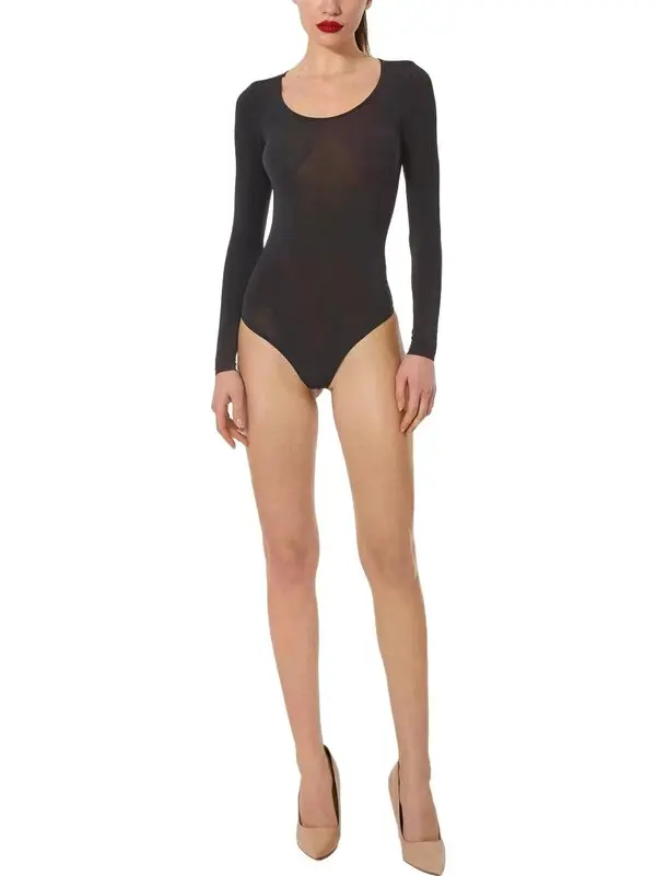 Wolford Buenos Aires Seamless Knit Bodysuit - Brown