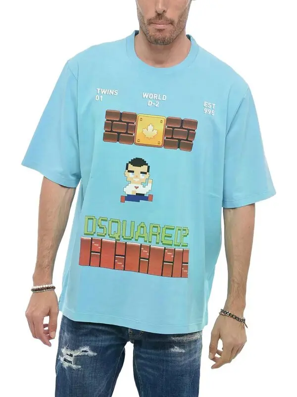 Dsquared2 Graphic-print T-shirt - Blue