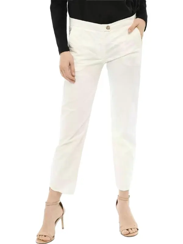 Woolrich Ankle-slit Trousers - White