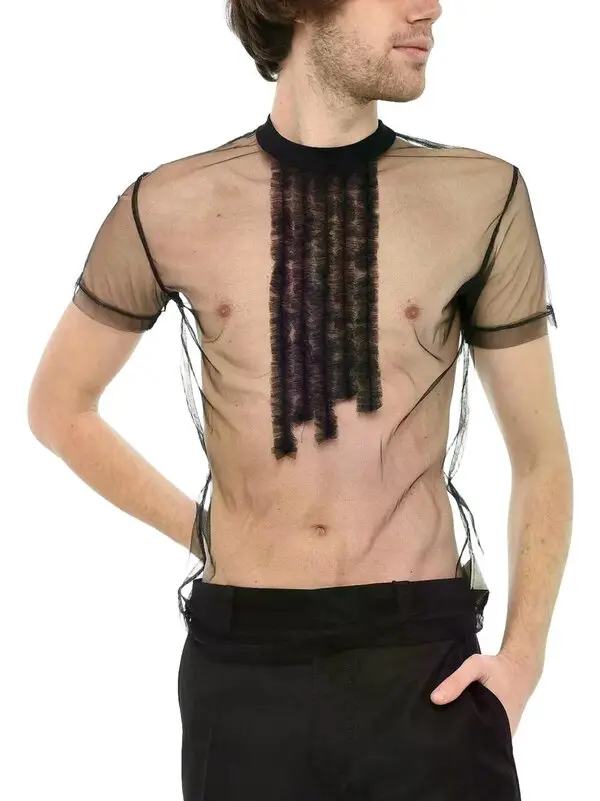 Dsquared2 Ruffled Tulle T-shirt - Black