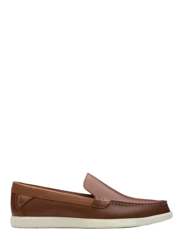 Clarks Bratton Leather Loafers - Brown