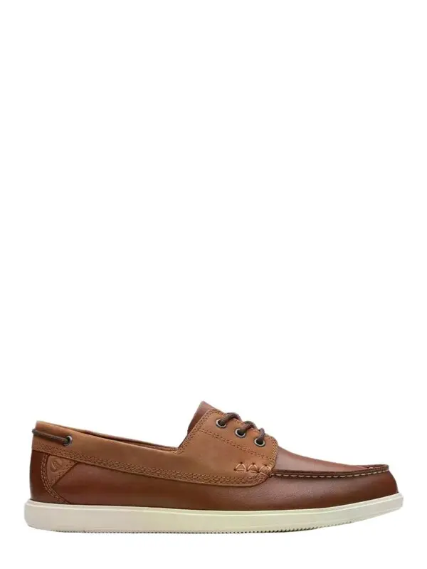 Clarks Leather Boat Shoes - Brown