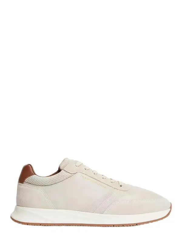 Tommy Hilfiger Suede Panelled Lace-up Sneakers - Neutrals