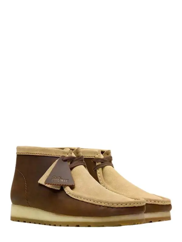 Clarks Wallabee Rb Leather Desert Boots - Brown