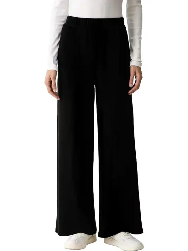 Karl Lagerfeld Logo Embroidered Side Stripe Trousers - Black