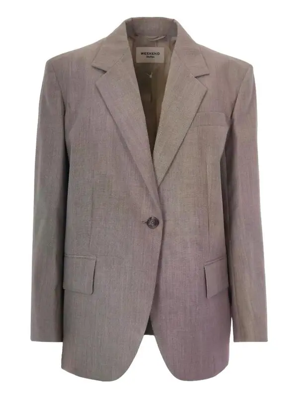 Max Mara Single-breasted Wool Blazer - Neutrals