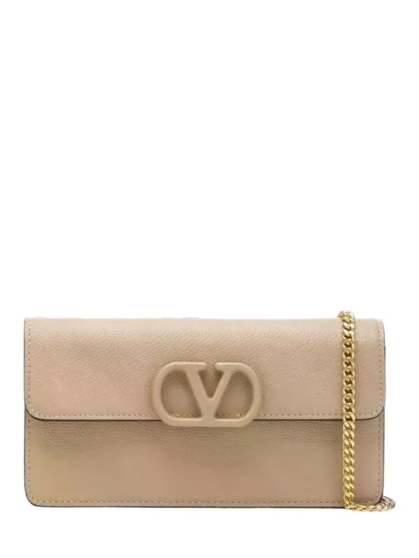 Valentino Garavani Vlogo Signature Clutch Bag - Neutrals