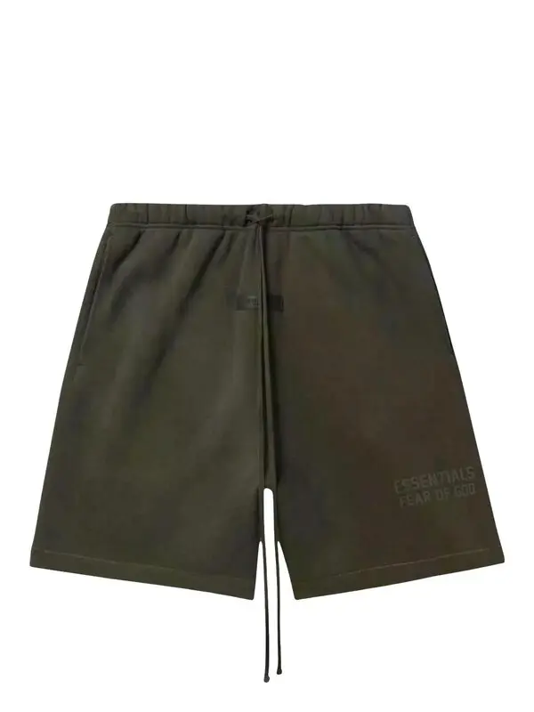 Fear Of God Drawstring Shorts With Appliqué Logo - Black