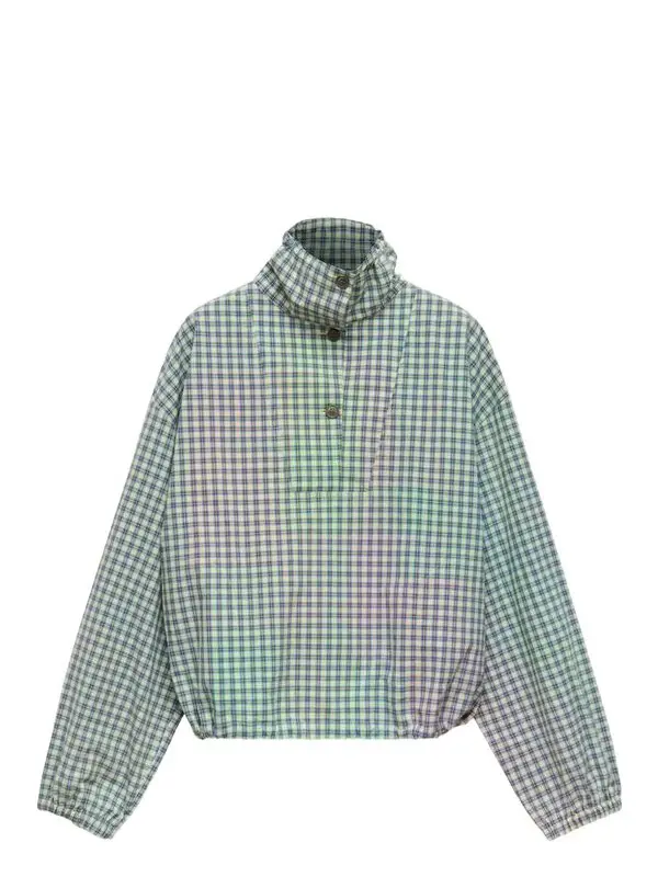 Marni Checked Drawstring Shirt - White