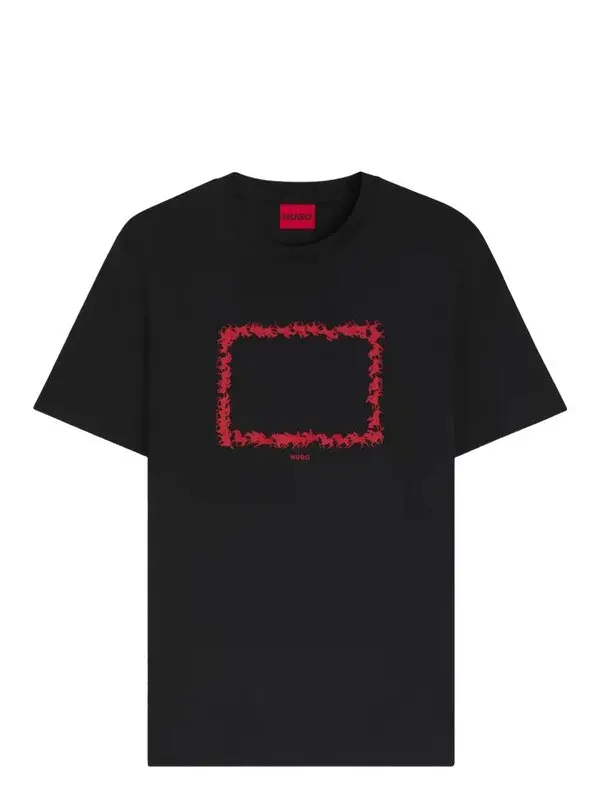 BOSS Duhorse Horse-print T-shirt - Black