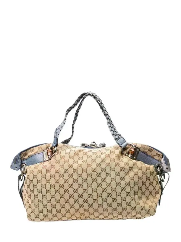 Gucci Bamboo Bar Boston Shoulder Bag - Neutrals