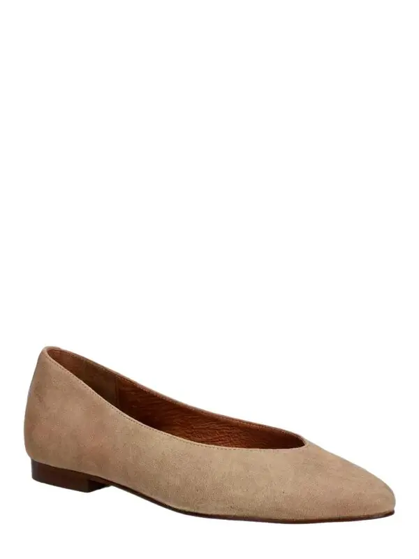 JONAK PARIS Suede Ballet Flats - Neutrals