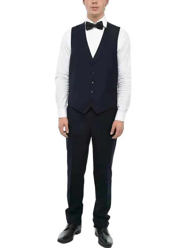 Corneliani Single-breasted Waistcoat - Blue