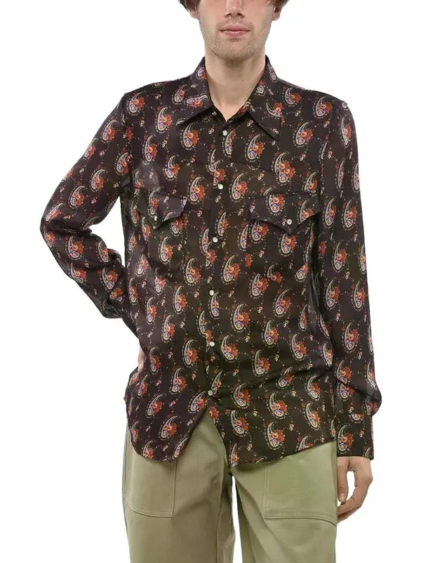 Dsquared2 Bandana-print Western Shirt - Brown