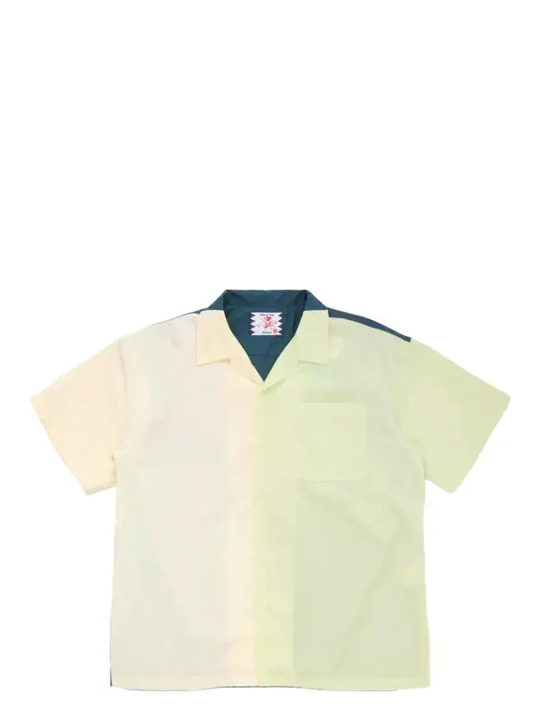 SON OF THE CHEESE Colour-block Short-sleeve Shirt - Neutrals