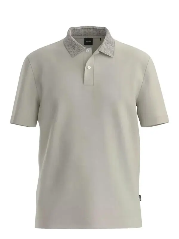 BOSS Cotton Polo Shirt - Grey