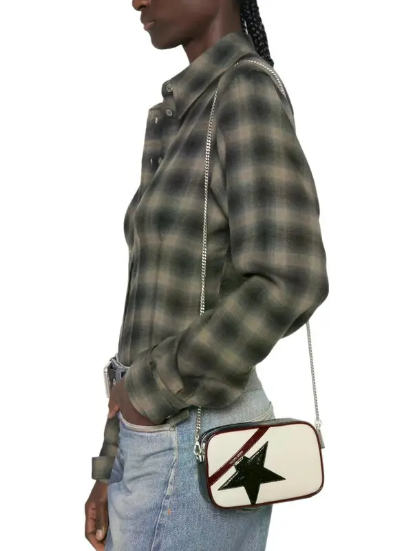 GOLDEN GOOSE Mini Star Crossbody Bag - White