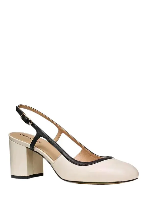 Geox Virnilisa Slingback Heeled Pumps - Neutrals