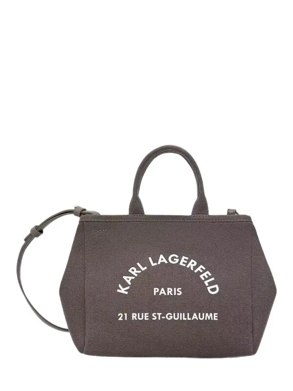 Karl Lagerfeld Logo-print Canvas Tote Bag - Brown