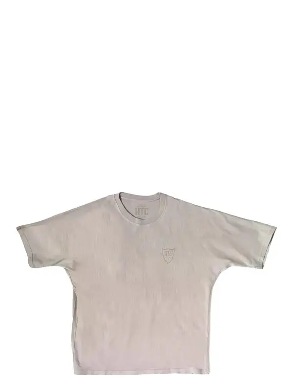 HTC LOS ANGELES Lil Storm Logo-print Cotton T-shirt - Neutrals