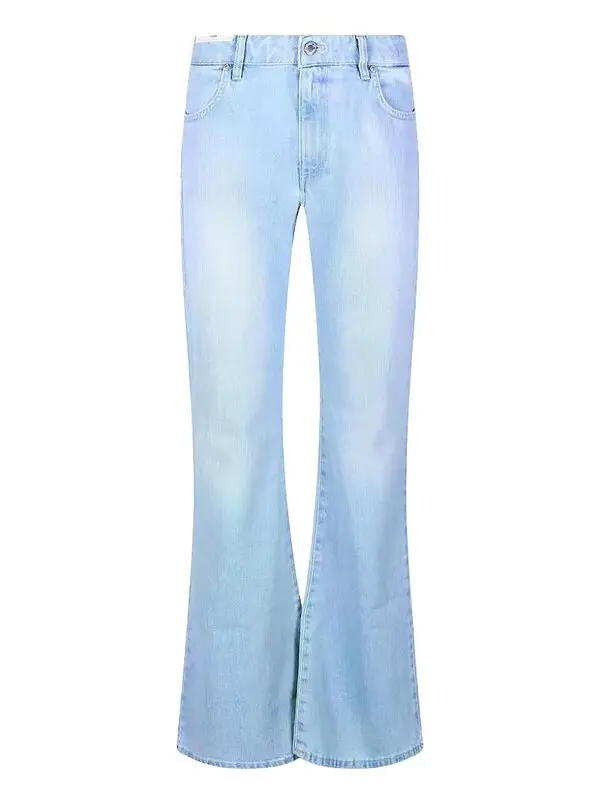 PT TORINO Cotton Flared Jeans - Blue