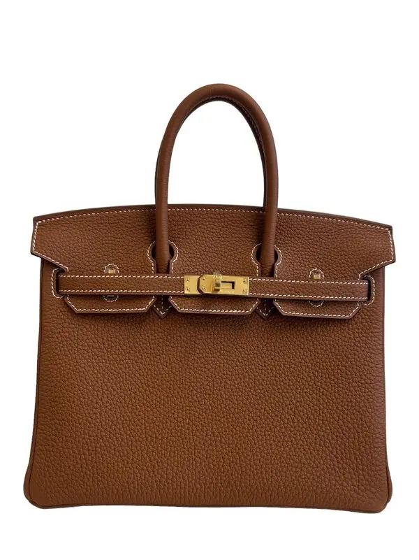 Hermès Birkin 25cm Togo Leather Bag With Gold Hardware - Brown