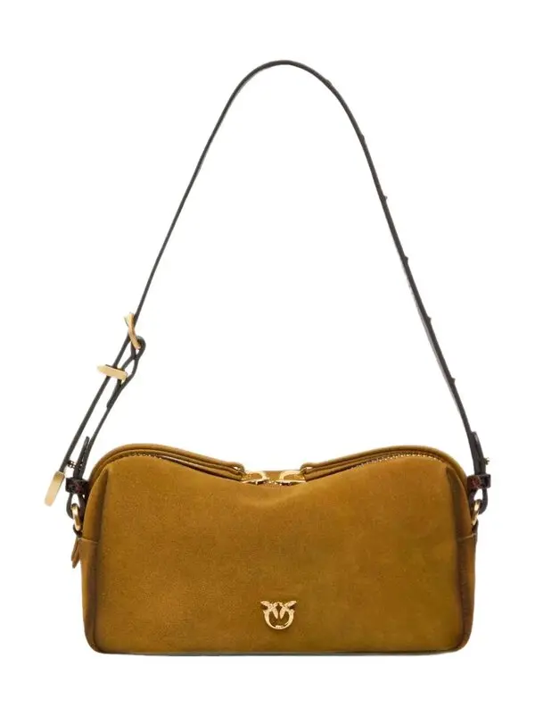 Pinko Boston Suede Shoulder Bag - Brown