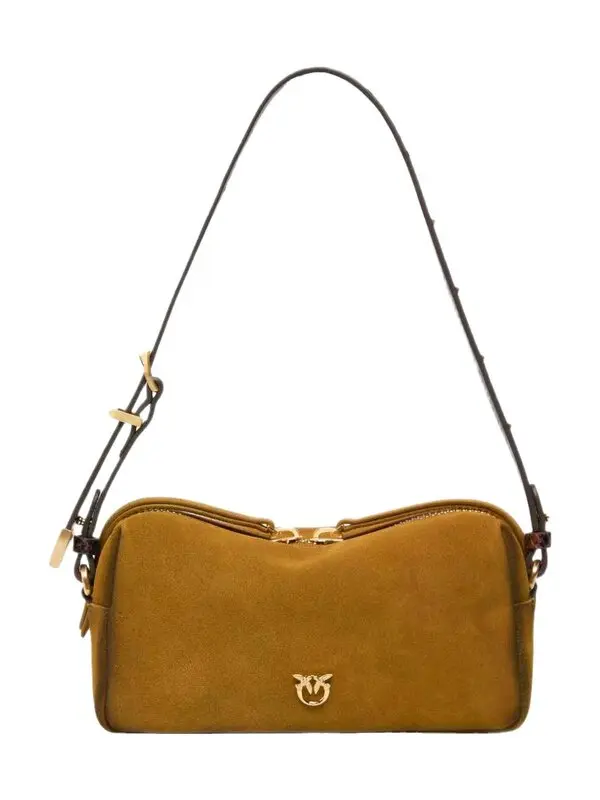 Pinko Boston Suede Shoulder Bag - Brown