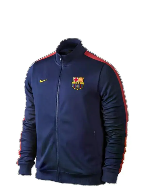 Nike Fc Barcelona Logo-patch Sweatshirt - Blue