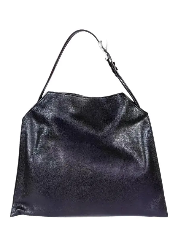 Orciani Trinity M Lagoon Grained Leather Shoulder Bag - Brown