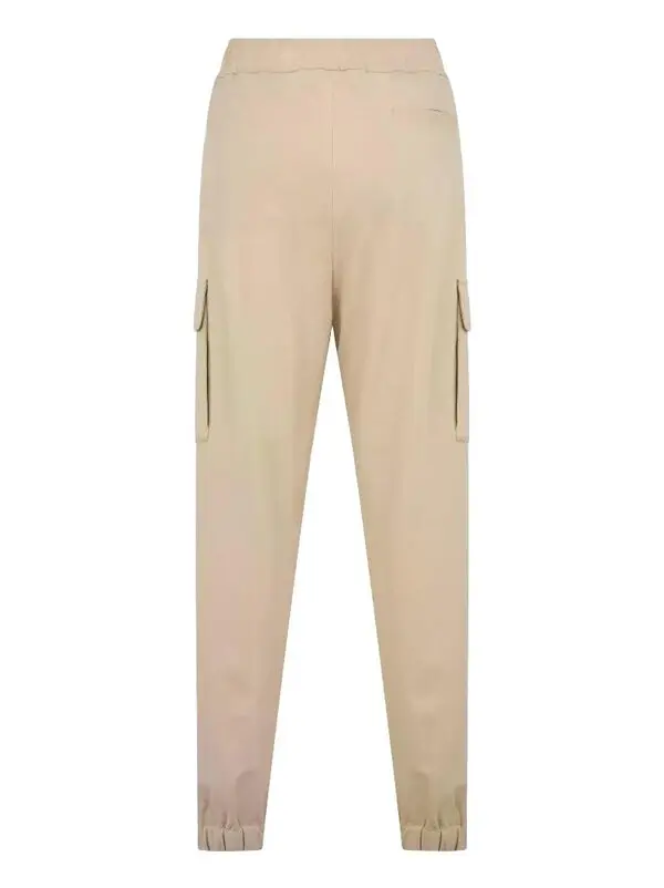 MOORER Cargo Pants With Buckle Fastening - Neutrals