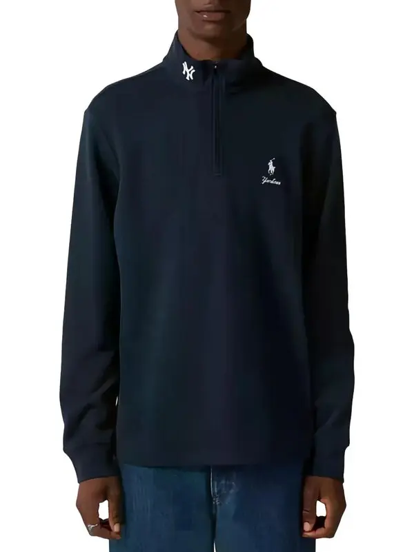 Polo Ralph Lauren X New York Yankees Quarter-zip Polo - Blue