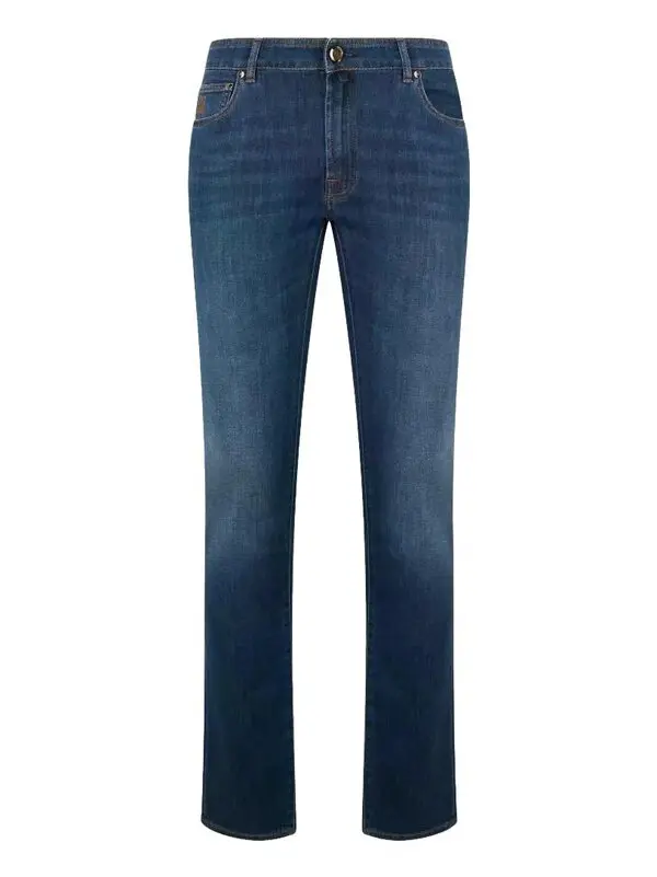 MOORER Slim-fit Jeans - Blue