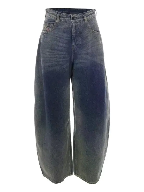 DIESEL® 1987 D-khelz High-waist Barrel Leg Jeans - Blue