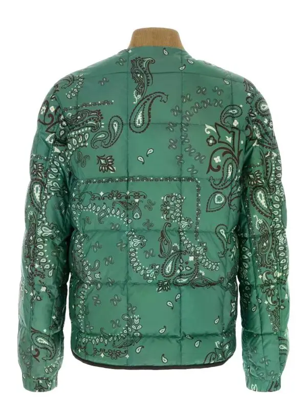 Moncler Chalvron Paisley-print Reversible Jacket - Green