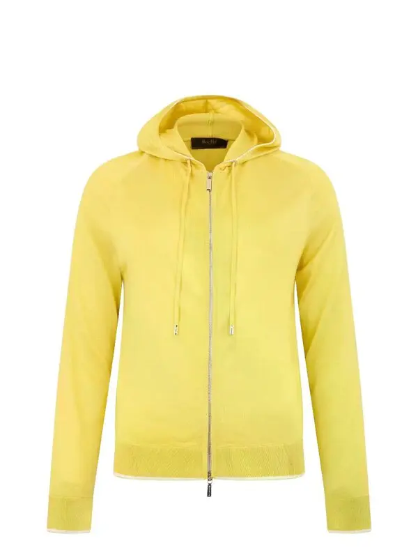 MOORER Zip-up Hoodie - Yellow