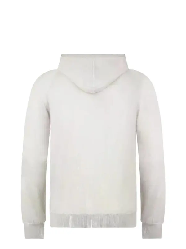 MOORER Zip-up Drawstring Hoodie - Grey