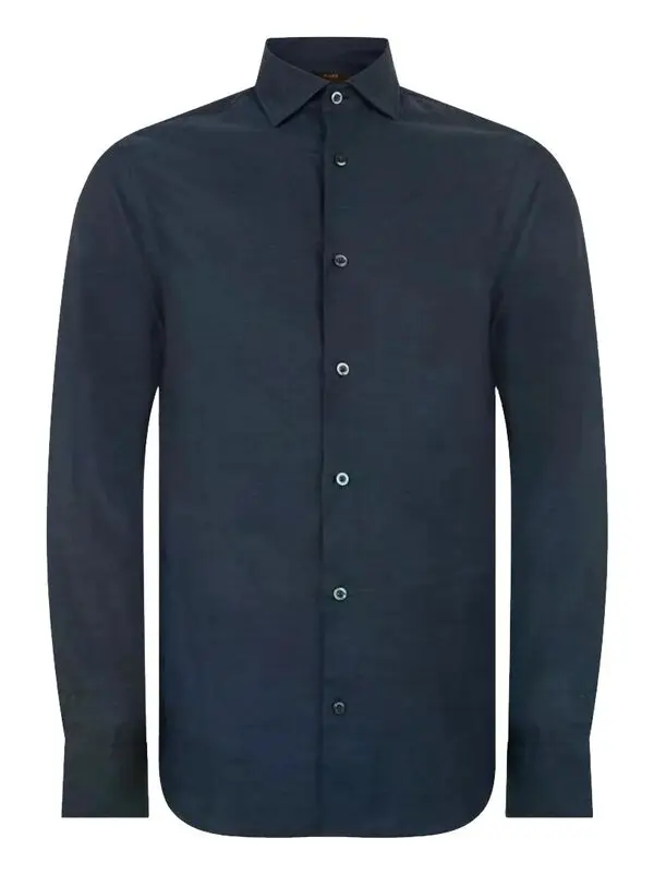 MOORER Long-sleeve Shirt - Blue