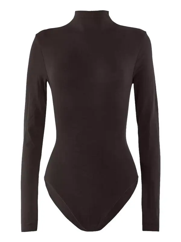 Wolford Colorado Turtleneck Bodysuit - Brown