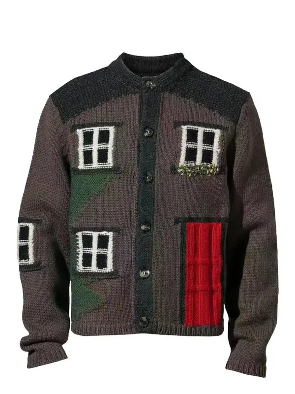 JW Anderson Intarsia-knit Cardigan - Brown