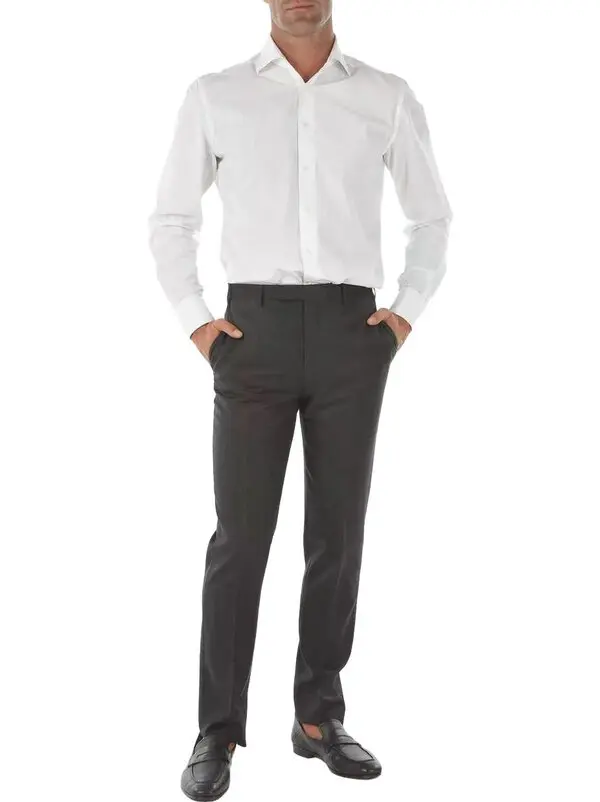 Corneliani Wool Tailored Trousers - Grey