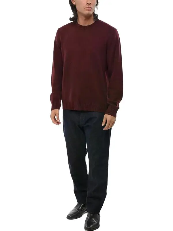 Vince Ribbed-trim Crew-neck Sweater - Red