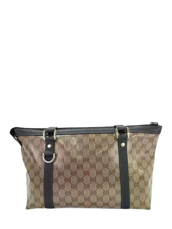 Gucci 2000s Gg Crystal Shoulder Bag - Neutrals